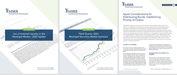 MSRB Update: Fall 2023 | MSRB